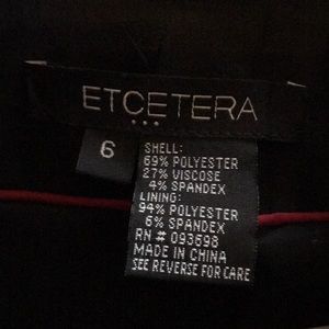 Etcetera | Jackets & Coats | Etcetera Size 6 Blazer In Perfect ...